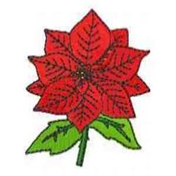 Poinsettia Embroidery Design | EmbroideryDesigns.com