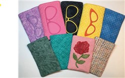 ITH Phone & Glasses Slip Case Embroidery Design | EmbroideryDesigns.com