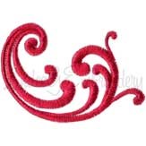 Decorative Swirl Embroidery Design | EmbroideryDesigns.com