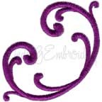 Decorative Swirl Embroidery Design | EmbroideryDesigns.com