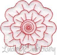 Primrose Redwork Embroidery Design | EmbroideryDesigns.com