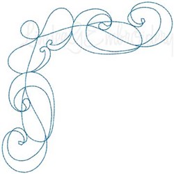 Curly Corners Embroidery Design | EmbroideryDesigns.com