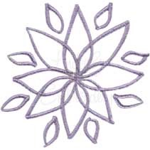 Deco Daisy Embroidery Design | EmbroideryDesigns.com
