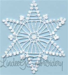 Winter Snowflake Embroidery Design | EmbroideryDesigns.com