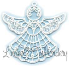 Angel FSL Embroidery Design | EmbroideryDesigns.com