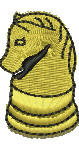 Chess Piece Embroidery Design | EmbroideryDesigns.com