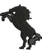 Black Stallion Embroidery Design | EmbroideryDesigns.com