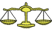 Balance Scales Embroidery Design | EmbroideryDesigns.com