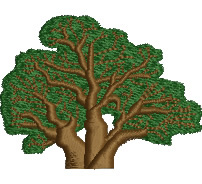 Oak Tree Embroidery Design | EmbroideryDesigns.com