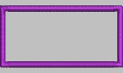 Rectangle Embroidery Design | EmbroideryDesigns.com
