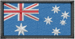 Australian Flag Embroidery Design | EmbroideryDesigns.com