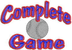 Complete Game Embroidery Design | EmbroideryDesigns.com