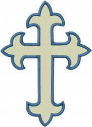 Fullfront Cross Embroidery Design | EmbroideryDesigns.com