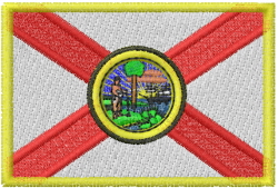Florida State Flag Embroidery Design | EmbroideryDesigns.com