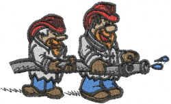 Fireman Embroidery Design | EmbroideryDesigns.com