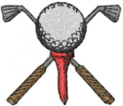 Golf Ball Embroidery Design | EmbroideryDesigns.com