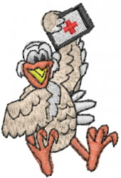 Medical eagle Embroidery Design | EmbroideryDesigns.com