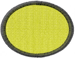 Oval Patch Embroidery Design | EmbroideryDesigns.com