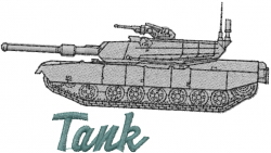 Tank Embroidery Design | EmbroideryDesigns.com