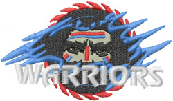 Warriors Embroidery Design | EmbroideryDesigns.com
