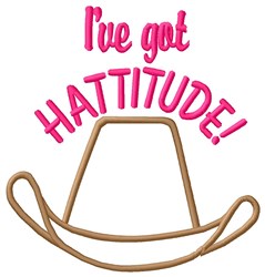 Got Hattitude Embroidery Design | EmbroideryDesigns.com