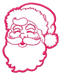 Santa Face Embroidery Design | EmbroideryDesigns.com