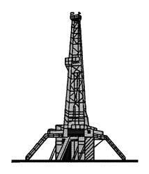Oil Rig Embroidery Design | EmbroideryDesigns.com