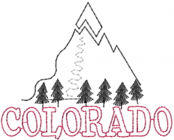 Colorado Embroidery Design | EmbroideryDesigns.com