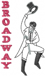 Broadway Embroidery Design | EmbroideryDesigns.com