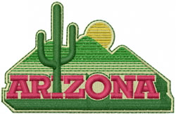 Arizona Embroidery Design | EmbroideryDesigns.com