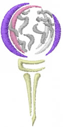 Golf Tee Embroidery Design | EmbroideryDesigns.com