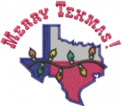 Merry Texmas! Embroidery Design | EmbroideryDesigns.com