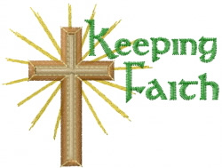 Keeping Faith Cross Embroidery Design | EmbroideryDesigns.com