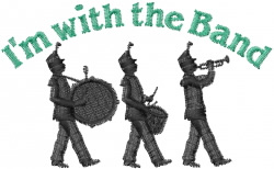 With The Band Embroidery Design | EmbroideryDesigns.com