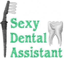Dental Assistant Embroidery Design | EmbroideryDesigns.com