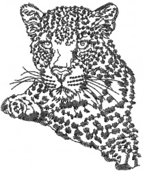 Leopard Embroidery Design | EmbroideryDesigns.com