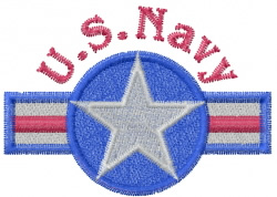 U.S. Navy Star Embroidery Design | EmbroideryDesigns.com