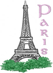 Paris Embroidery Design | EmbroideryDesigns.com