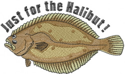 For The Halibut Embroidery Design | EmbroideryDesigns.com