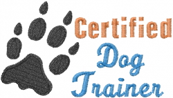 Dog Trainer Embroidery Design | EmbroideryDesigns.com