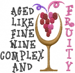 Complex And Fruity Embroidery Design | EmbroideryDesigns.com