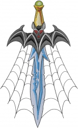 Bat Dagger Embroidery Design | EmbroideryDesigns.com