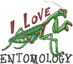 I Love Entomology Embroidery Design | EmbroideryDesigns.com