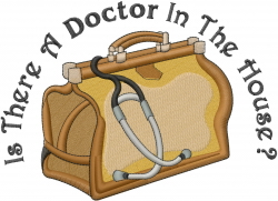 A Doctor Embroidery Design | EmbroideryDesigns.com