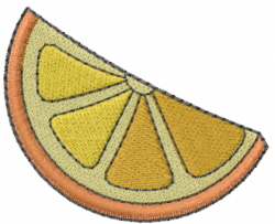 Orange Slice Embroidery Design | EmbroideryDesigns.com