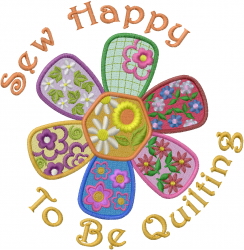 Sew Happy Embroidery Design | EmbroideryDesigns.com