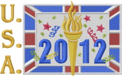 Olympics USA Embroidery Design | EmbroideryDesigns.com