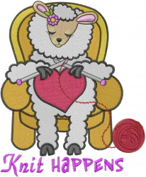 Knit Happens Embroidery Design | EmbroideryDesigns.com
