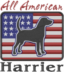 All American Harrier Embroidery Design | EmbroideryDesigns.com