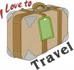 Love To Travel Embroidery Design | EmbroideryDesigns.com